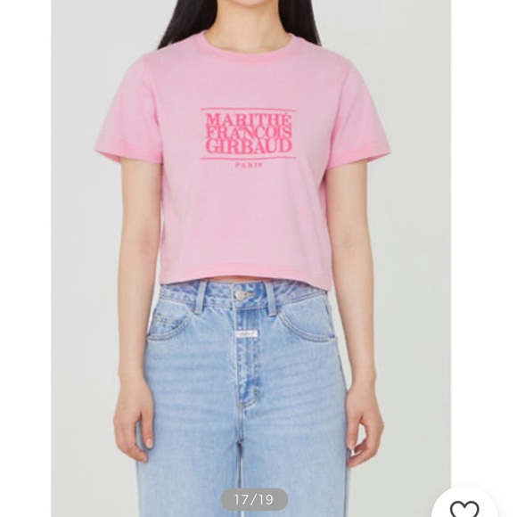 Marithe Francois Girbaud | Tops | Marithe Francois Girbaud Classic Logo Cropped Tshirt | Poshmark